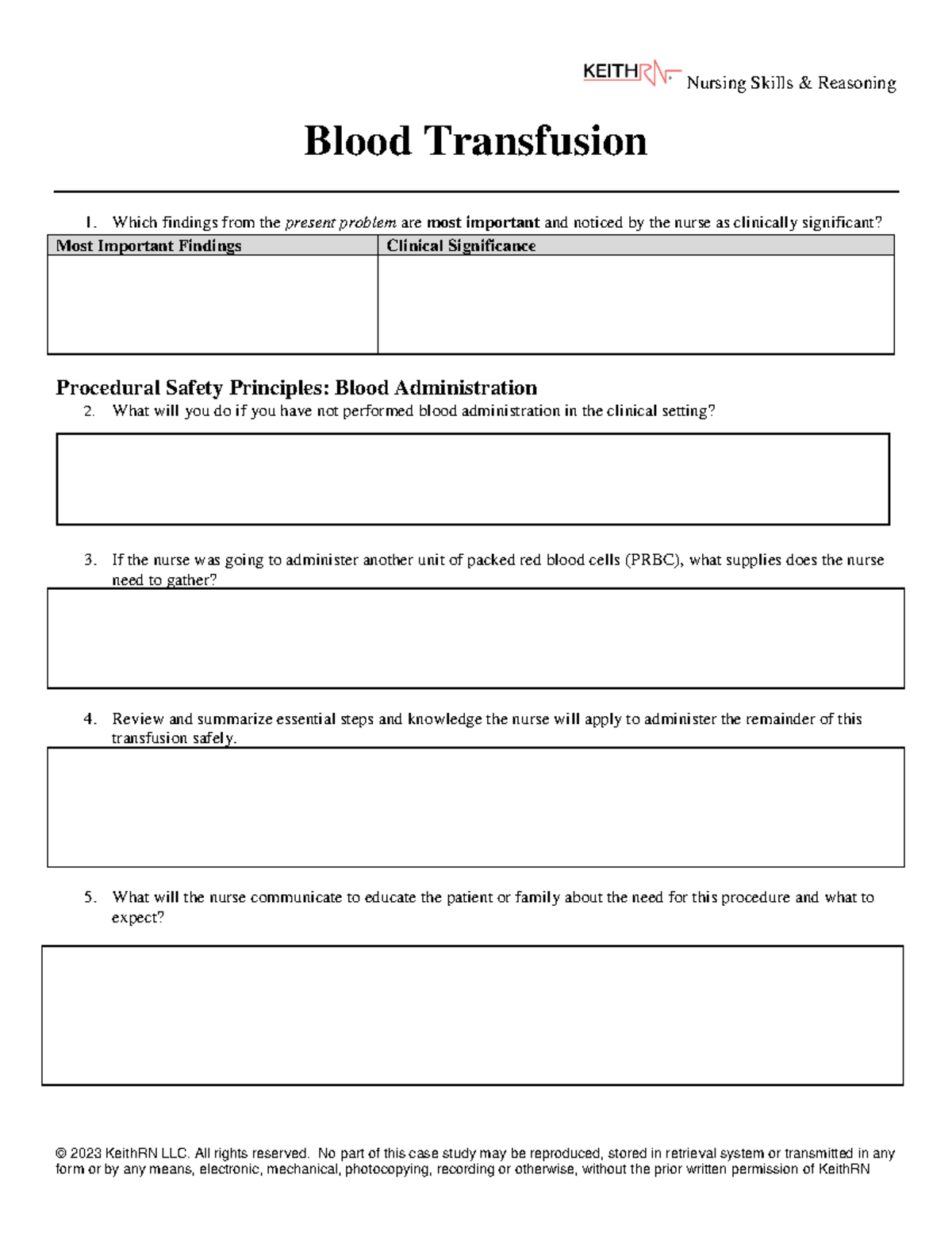 2-19+ Template-Blood+Transfusion - © 2023 KeithRN LLC. All rights ...