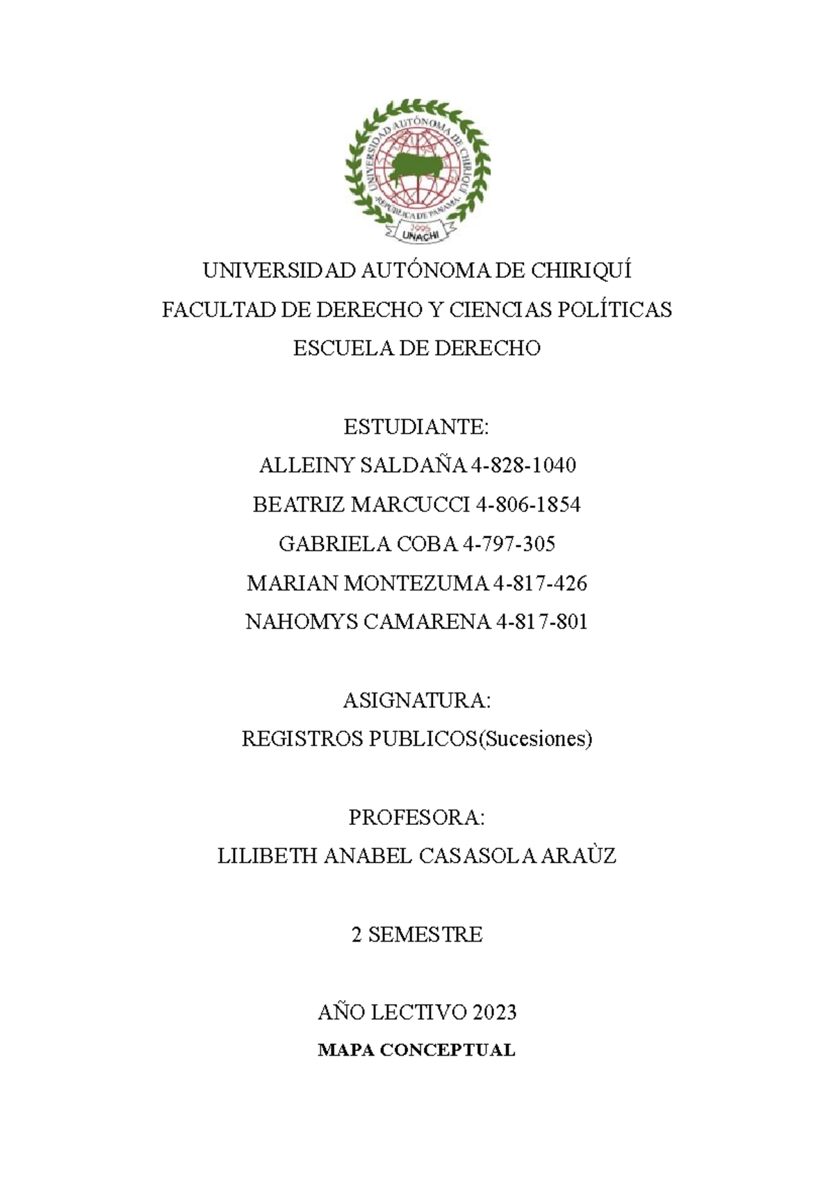 ACT Tarea 2 - fvdf dfd - UNIVERSIDAD AUTÓNOMA DE CHIRIQUÍ FACULTAD DE ...