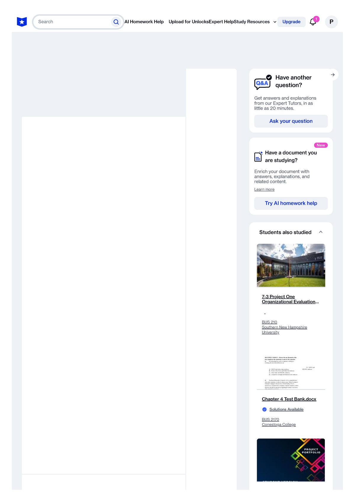 Chapter 8 Test Bank - Sam Yagan - Have another question? Get answers ...