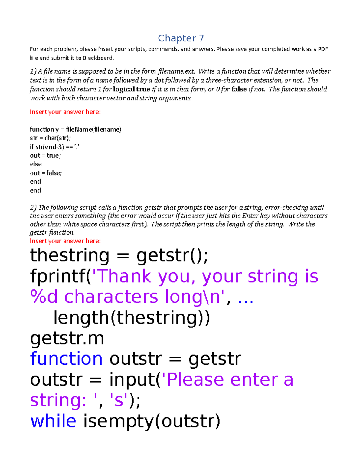 Chapter 7 Exercises - All course work for this class - Chapter 7 For ...
