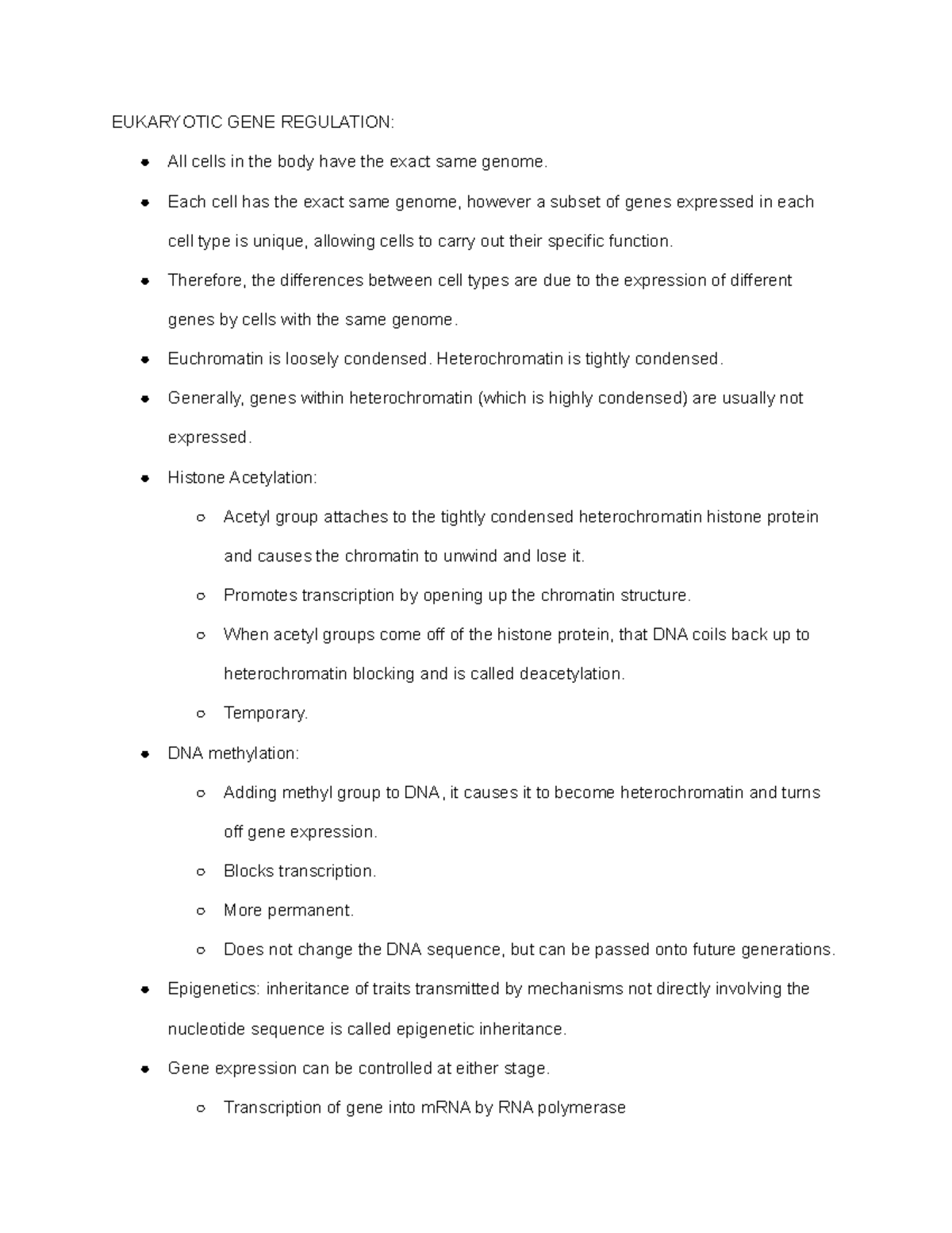 Eukaryotic GENE Regulation - EUKARYOTIC GENE REGULATION: All cells in ...