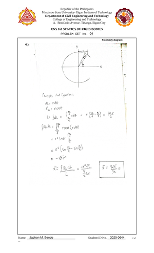 Hibbeler S 14e Ch3p44 - Sample Problems and Free Body Diagram ...