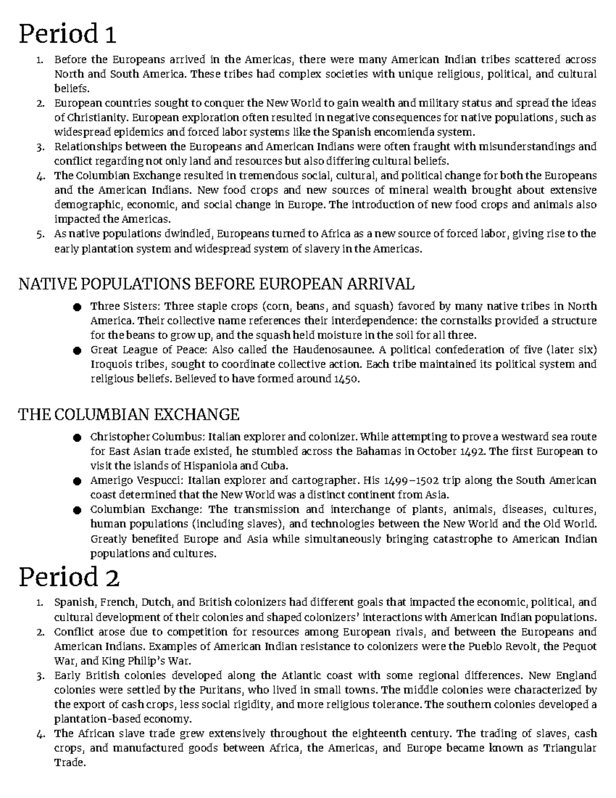 Study Guide - These are the different Period you may learn about ...