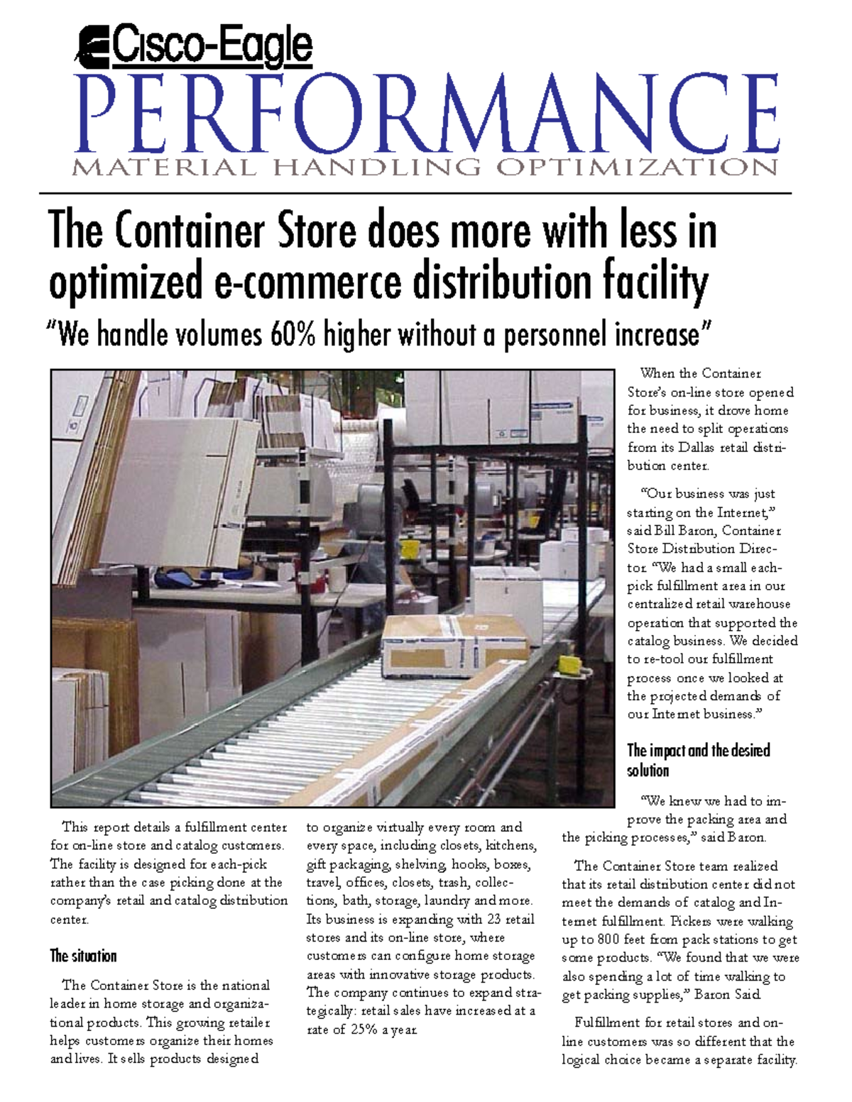 Container Store - practice for operations - PERFORMANCE material ...