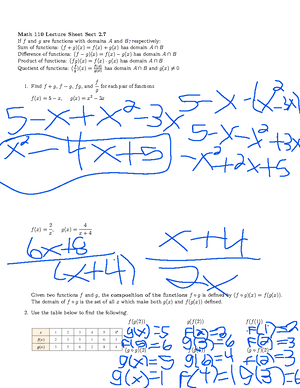 Guided Lecture Notes 2 - Math 110 Guided Lecture Sheet 2. 1. State the ...