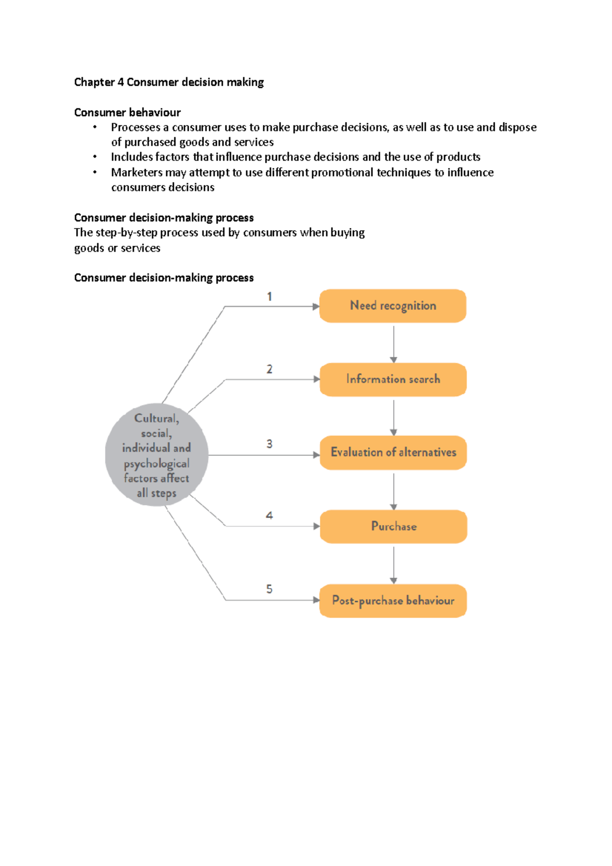 Chapter 4 Consumer decision making - 1004GIR - Griffith - Studocu