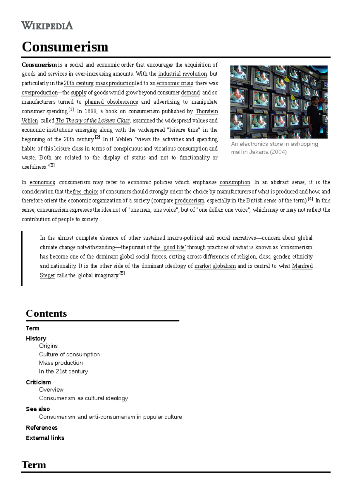 Consumerism - important - Consumerism Consumerism is a social and ...