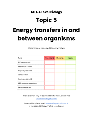 Sample Topic 2 Cells - flashcards - AQA A Level Biology Topic 2 Cells ...