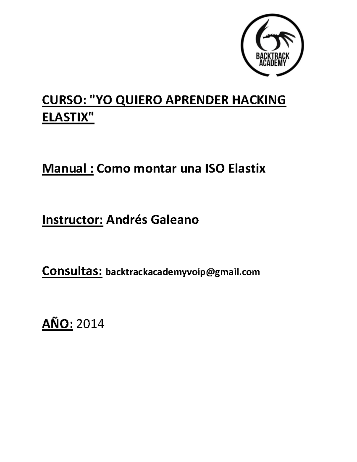 00-Manual Como montar una ISO Elastix - CURSO: "YO QUIERO APRENDER ...