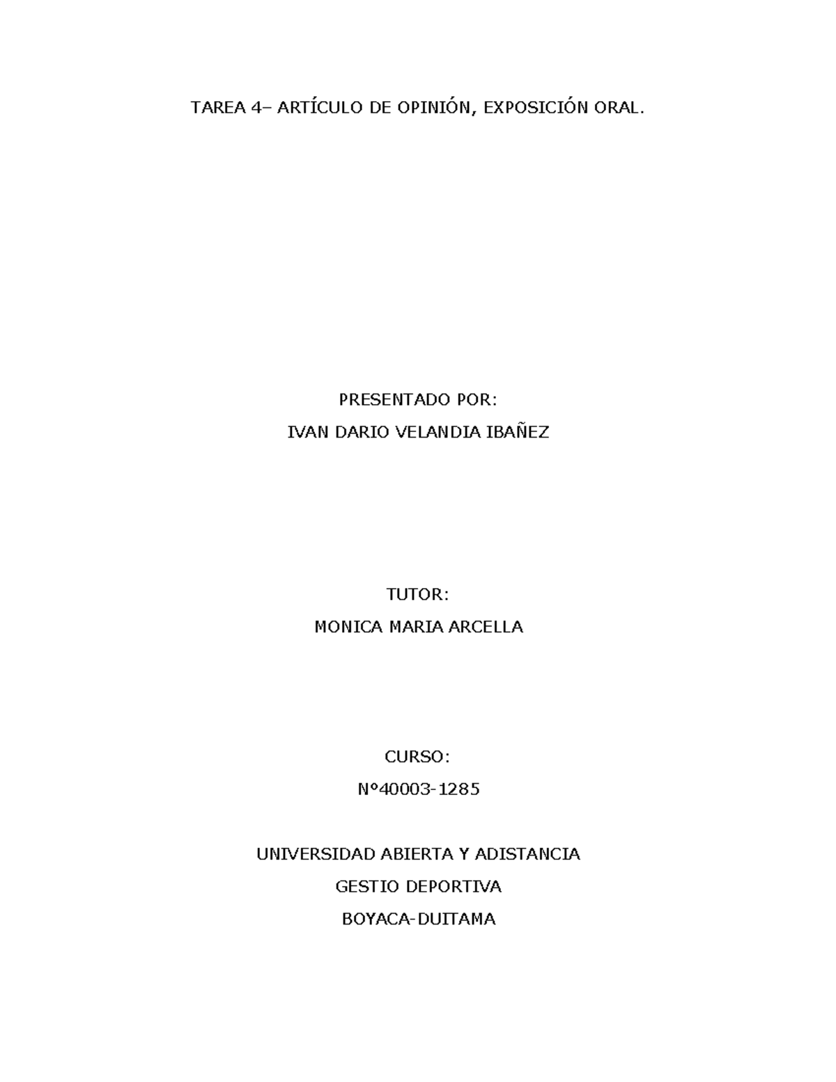 Competencias reto 4 - ghjio - TAREA 4– ARTÍCULO DE OPINIÓN, EXPOSICIÓN ...
