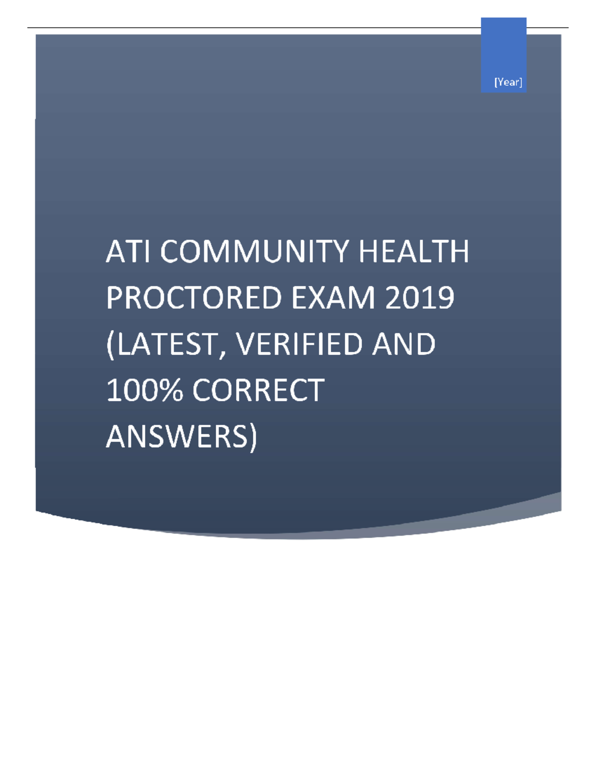 Ati community - Medicine bechelor - Powered by TCPDF (tcp df rg) - Studocu