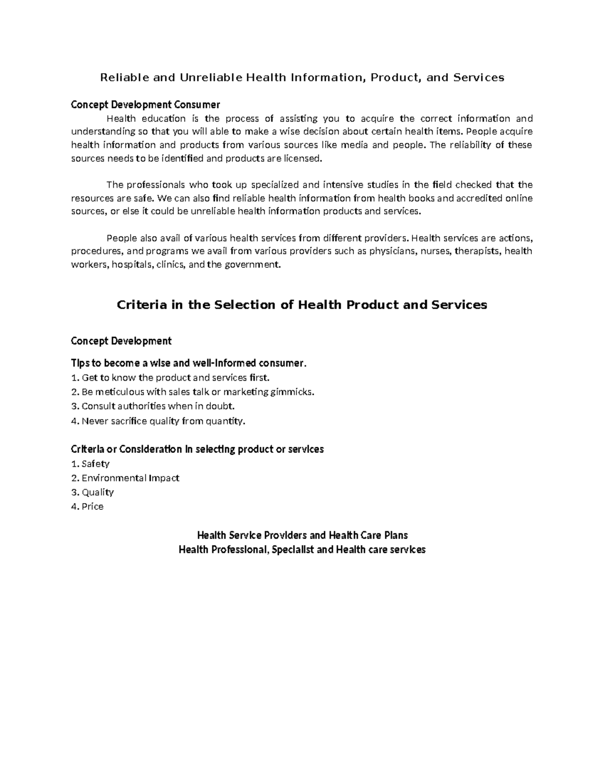 Reliable and Unreliable Health Information - People acquire health ...