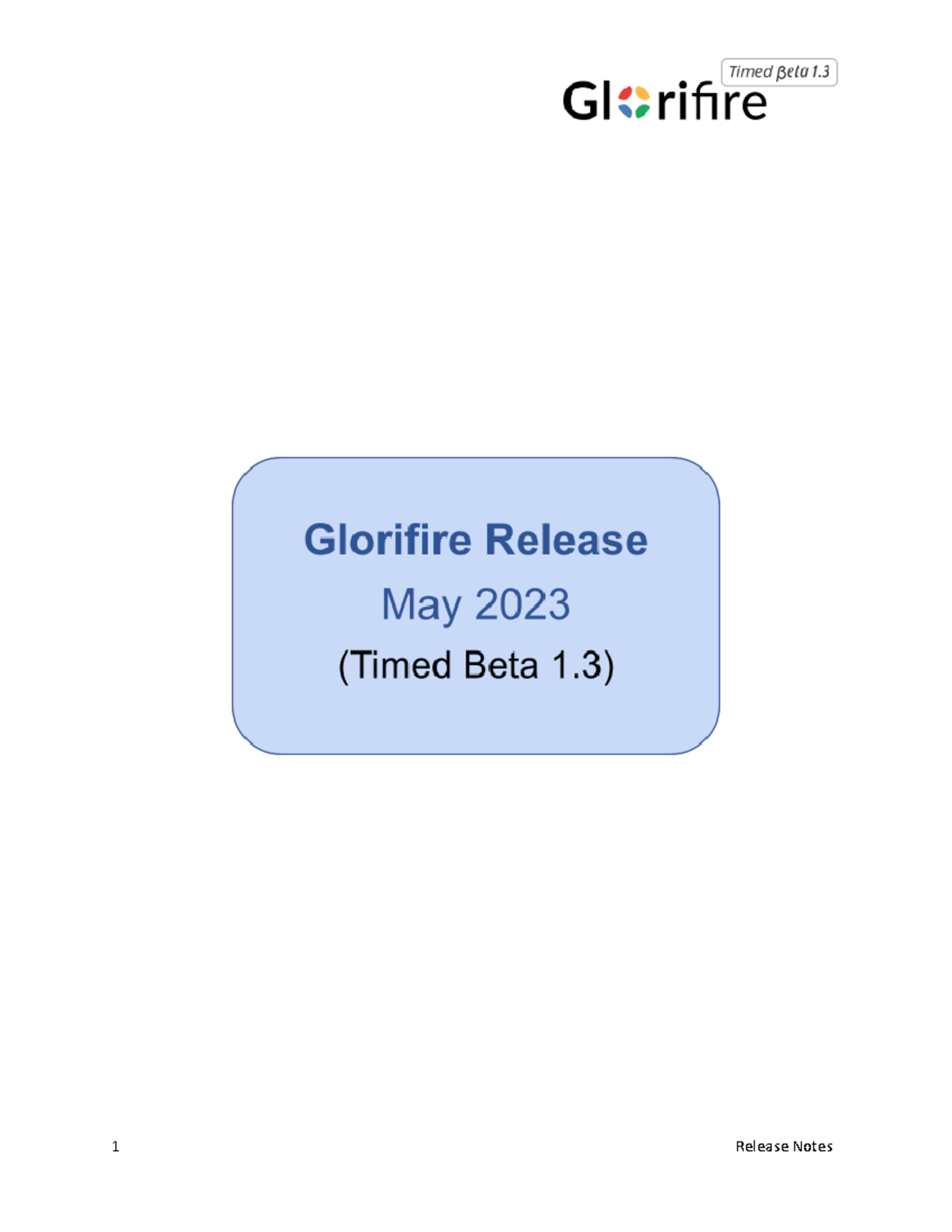 Glorifire Release Notes For Students - Contents 1. Transformative ...