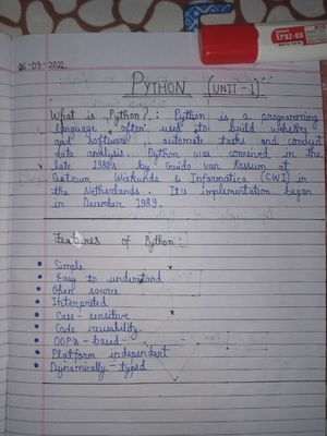 Antenna unit 2 - notes - Python Programming - Studocu