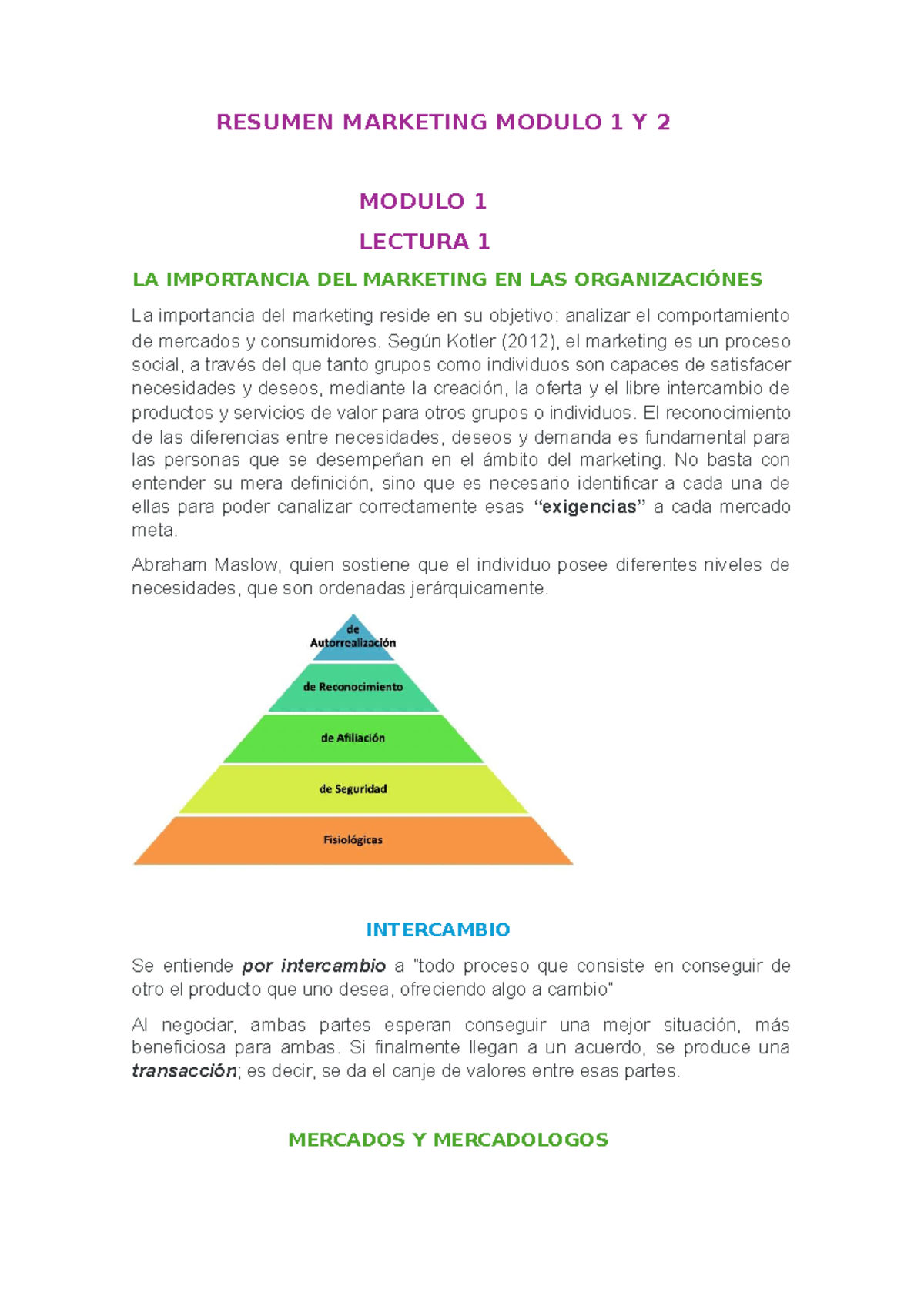 Resumen Modulo 1 Y 2 Sofiaaaa Ultimo - RESUMEN MARKETING MODULO 1 Y 2 ...