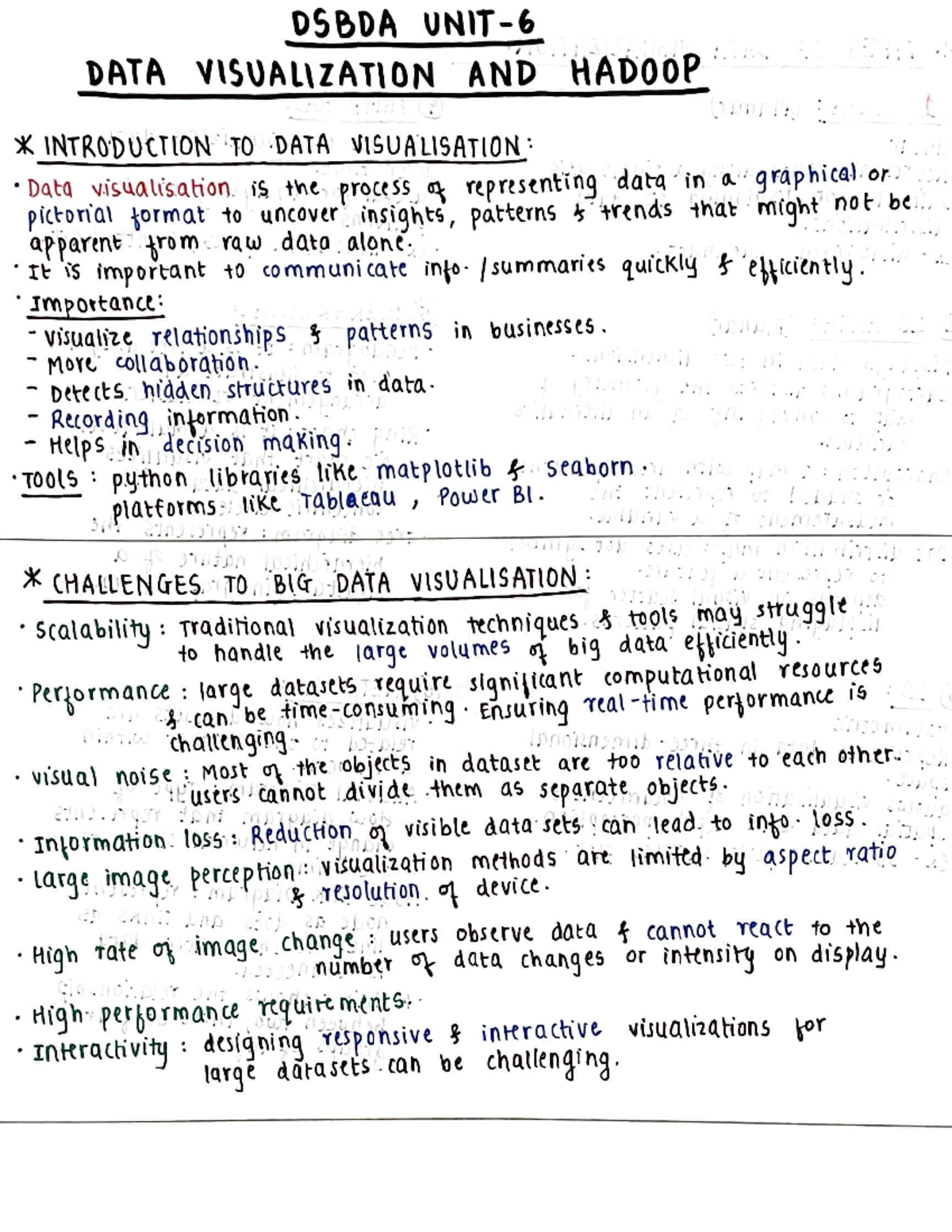 Dsbda Unit-6 - Computer Engineering - Studocu