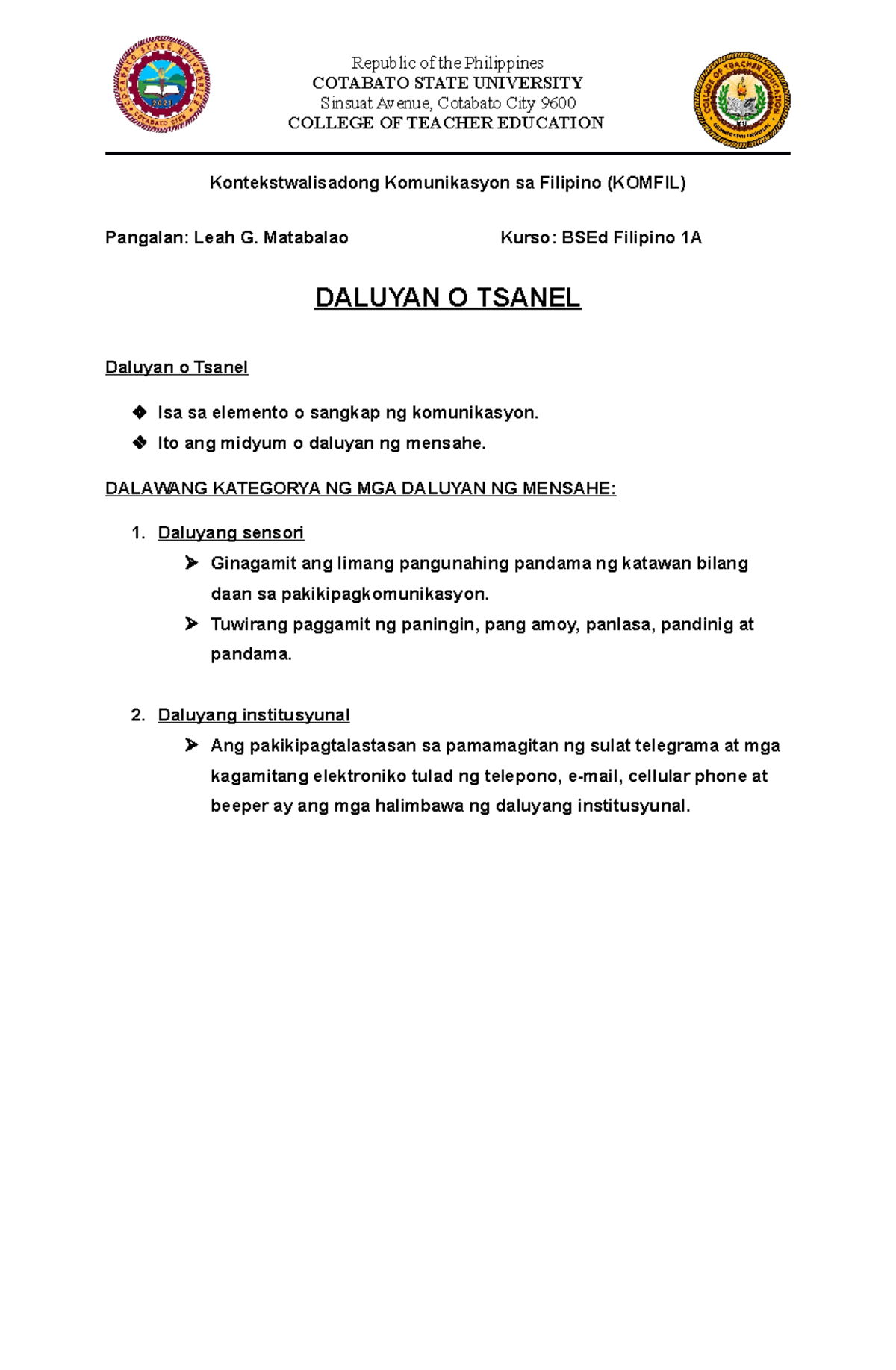 Daluyan-o-Tsanel - Daluyan o tsanel ano ang ibig sabihin nito ...