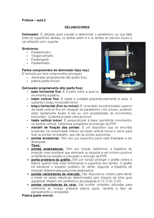 ELEMENTOS CONSTITUINTES DAS PPR’s - AULA 3 PRÓTESE II ELEMENTOS ...