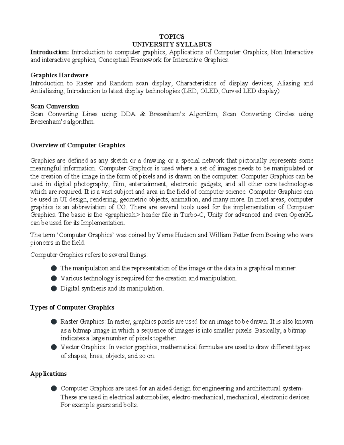 UNIT-I NEW Notes - TOPICS UNIVERSITY SYLLABUS Introduction ...