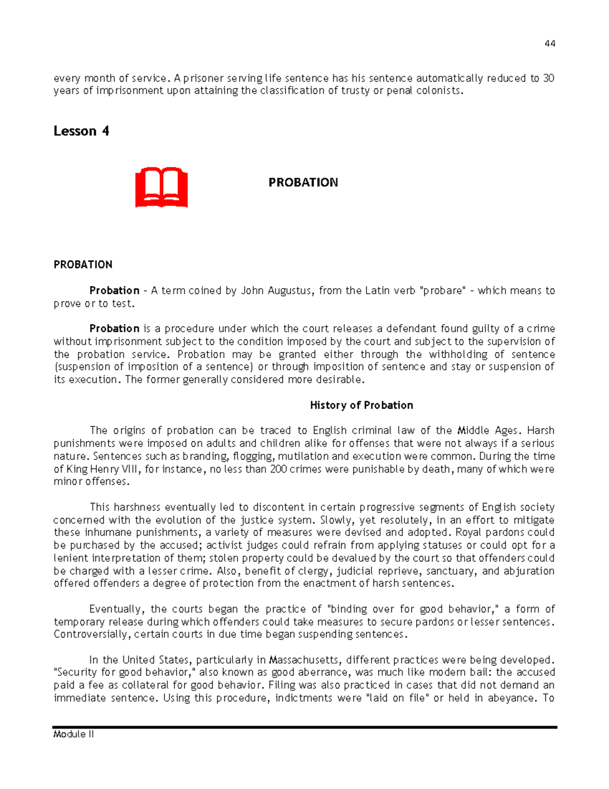 Commutation - every month of service. A prisoner serving life sentence ...