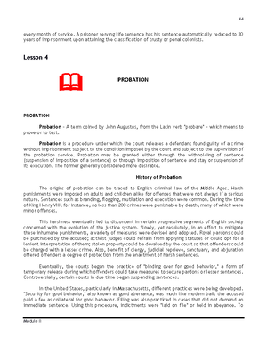 Classification of Inmates as Security Risk - Lesson 4 Maximum Security ...