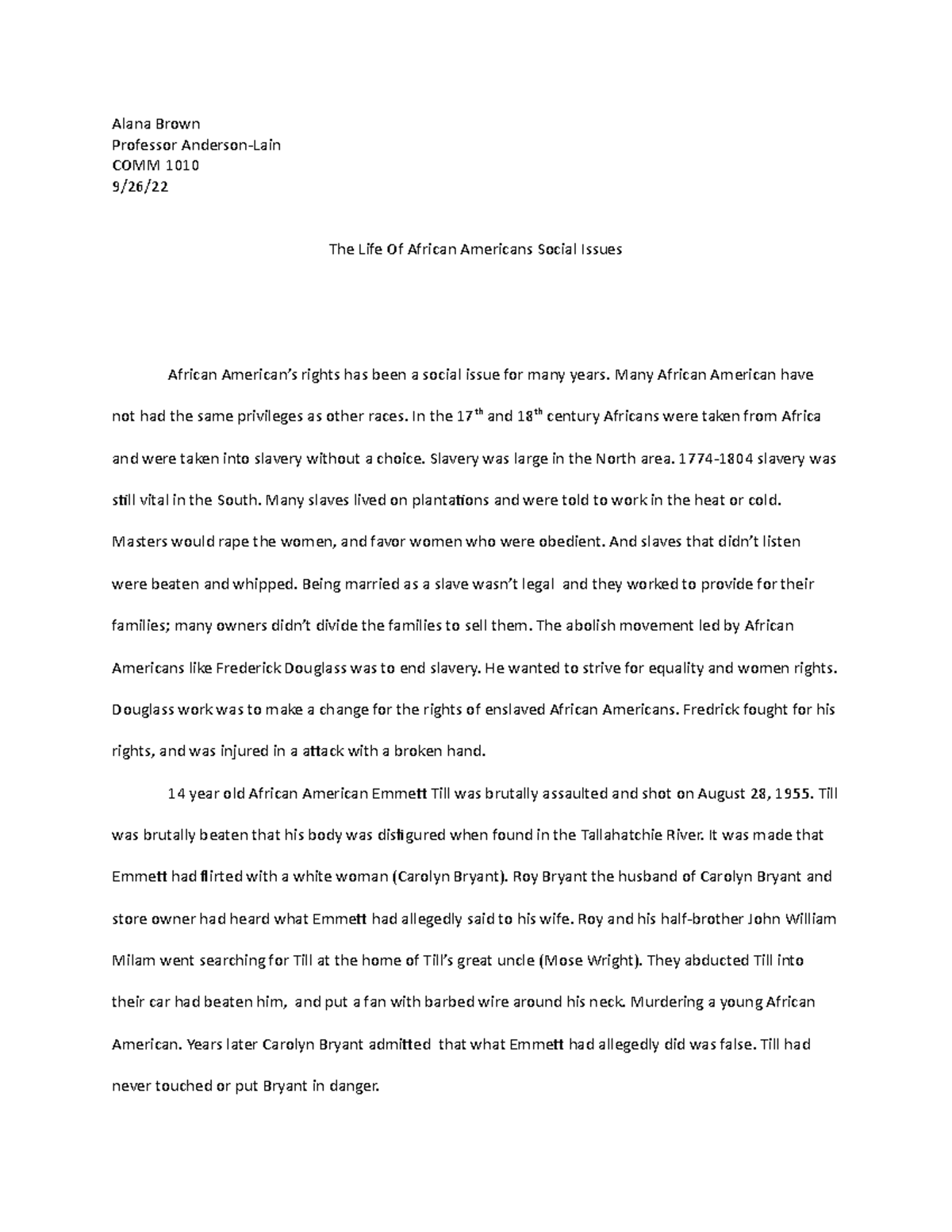 Social+Issue - Writing about a social issue of my choice. - Alana ...