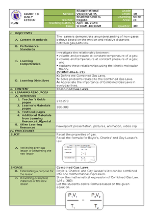Science 10-DLP7-Menstrual-Cycle - GRADE 10 DAILY LESSON PLAN School ...