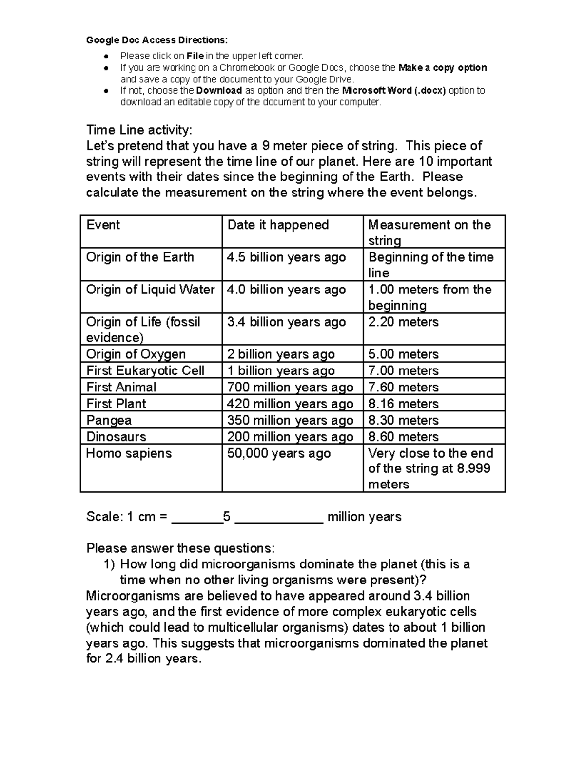 Copy of Module Nine Lesson One Assignment - Google Doc Access Directions: Please click on File ...