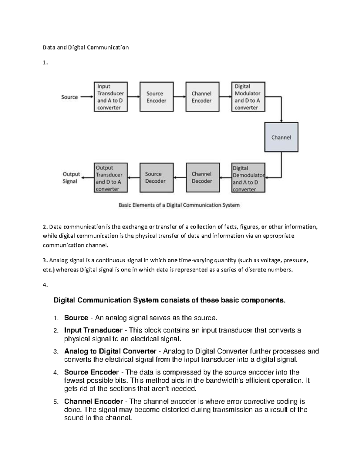 Data and Digital Communication - 2. Data communication is the exchange ...