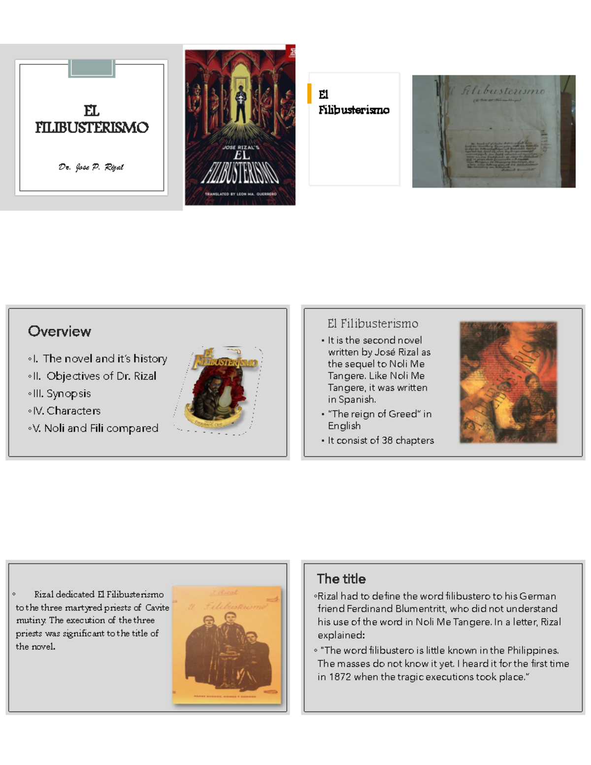 Readings In El Filibusterismopdf El Filibusterismo Jose ♣El ...