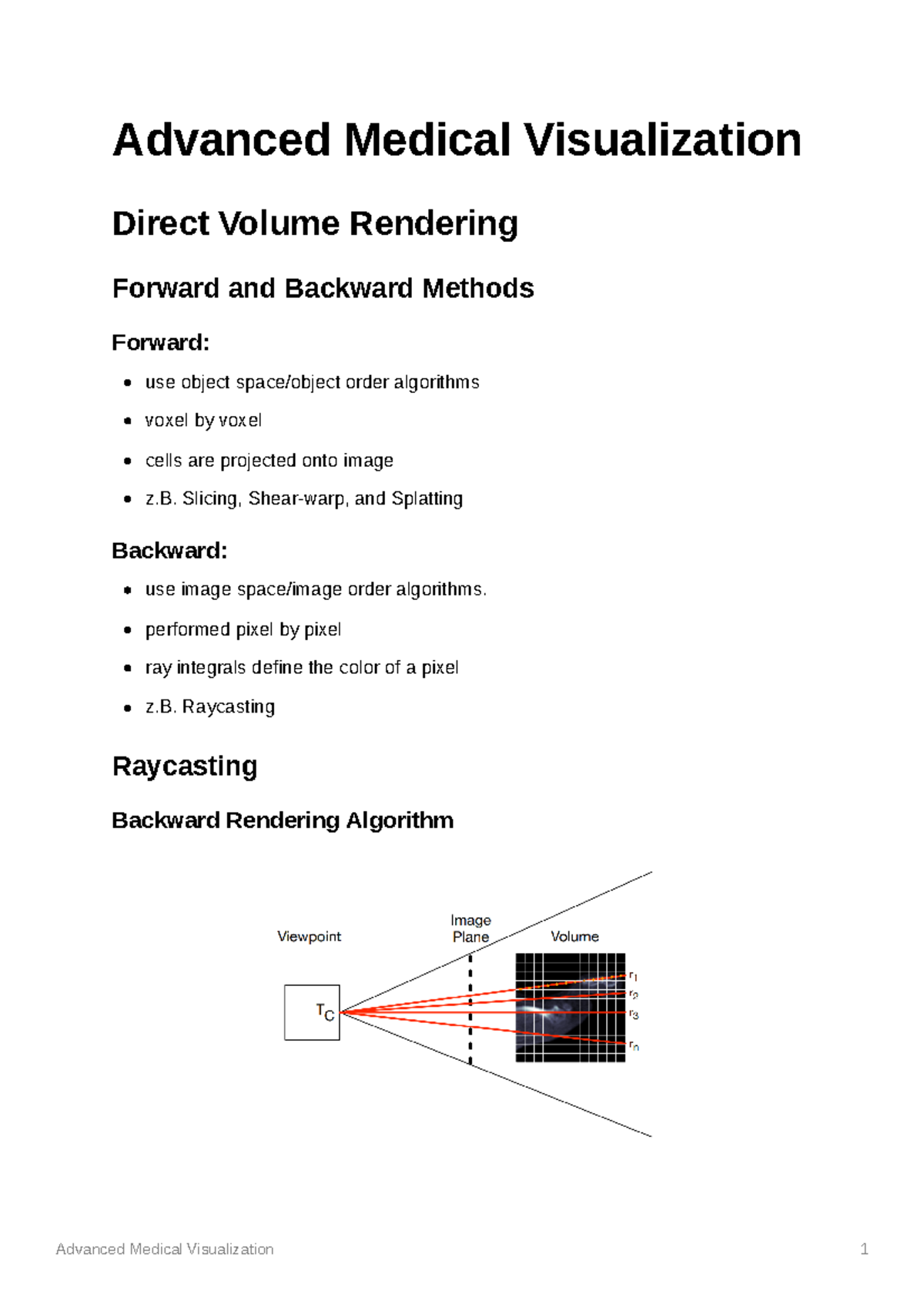 6. Advanced Medical Visualization - Advanced Medical Visualization ...