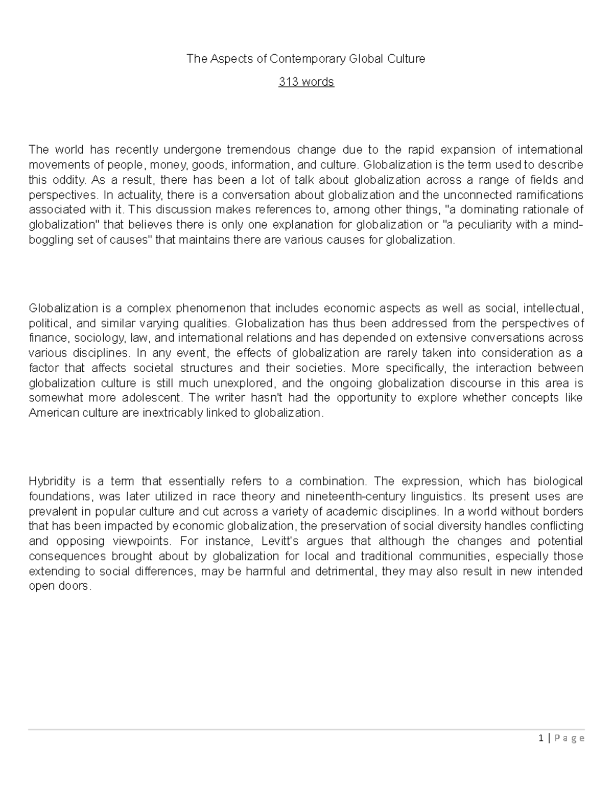 Assessment 3 Assignment M2 3%asdadsda - The Aspects of Contemporary ...