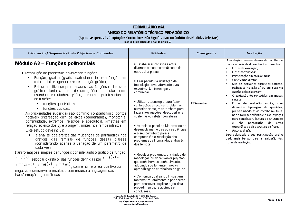 Adaptações 1 - hfghfgh - FORMULÁRIO nº ANEXO DO RELATÓRIO TÉCNICO ...