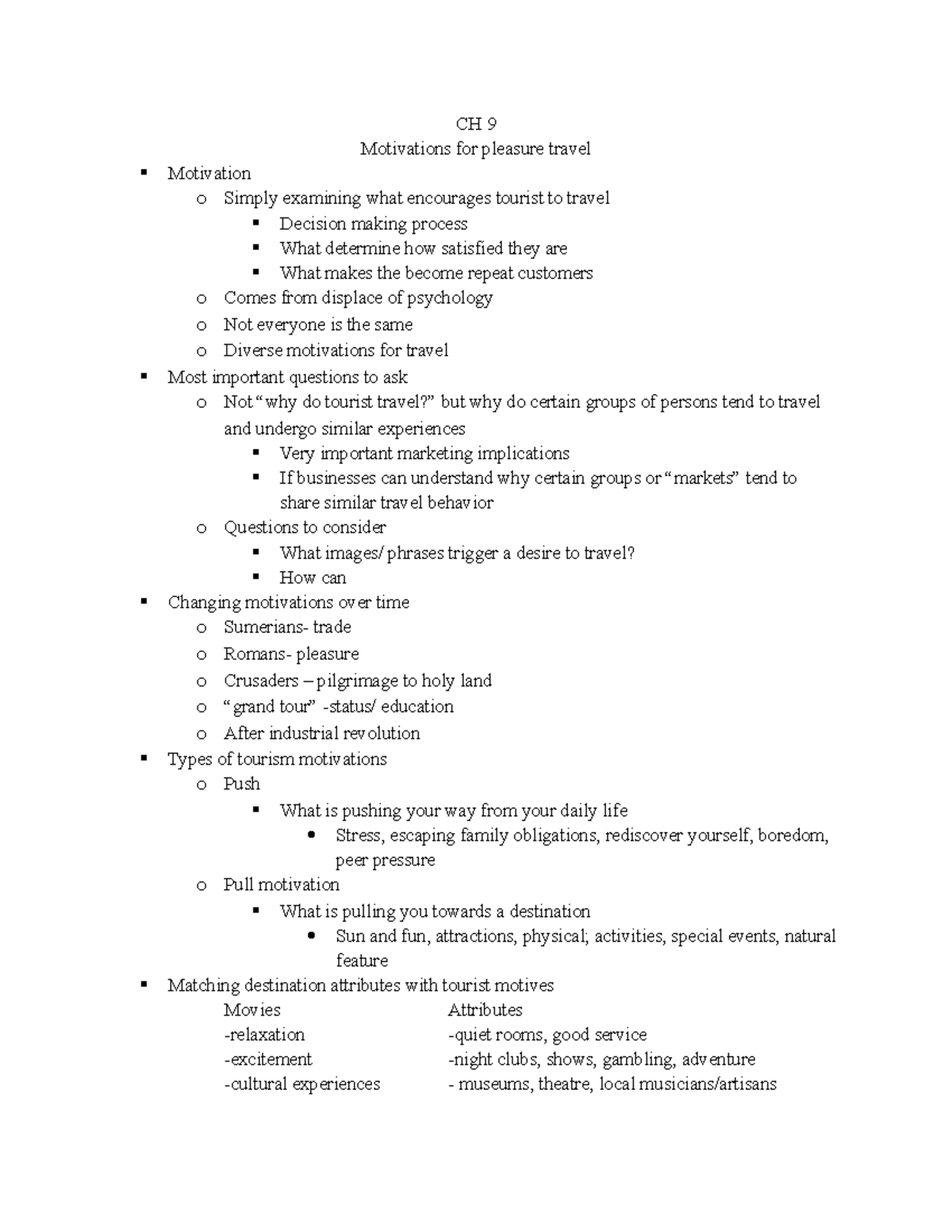 PRTM 1100e Chapters 9-12 notes - PRTM1100 - UGA - Studocu