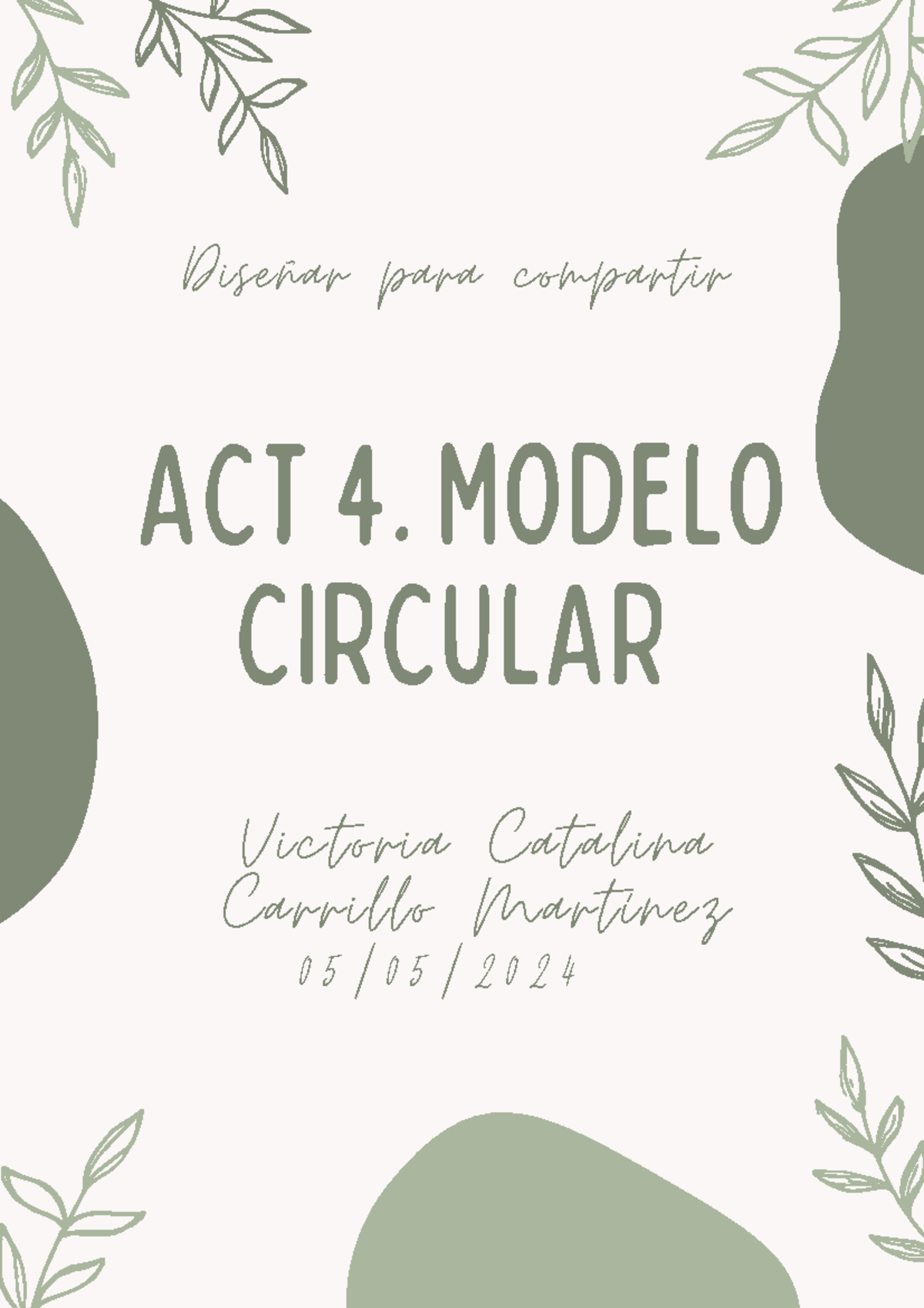 Act 4 modelo circular - ACT 4. MODELO CIRCULAR Diseñar para compartir ...