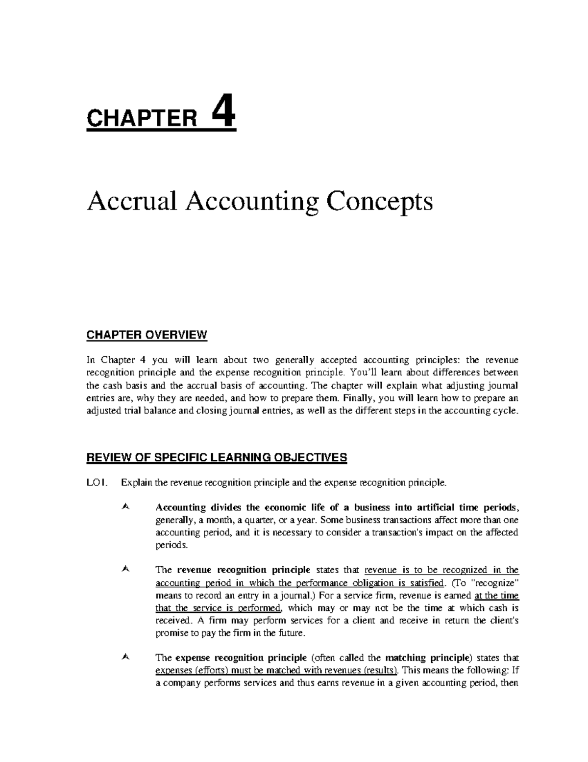 Study Guide Chap4 7th - CHAPTER 4 Accrual Accounting Concepts CHAPTER ...