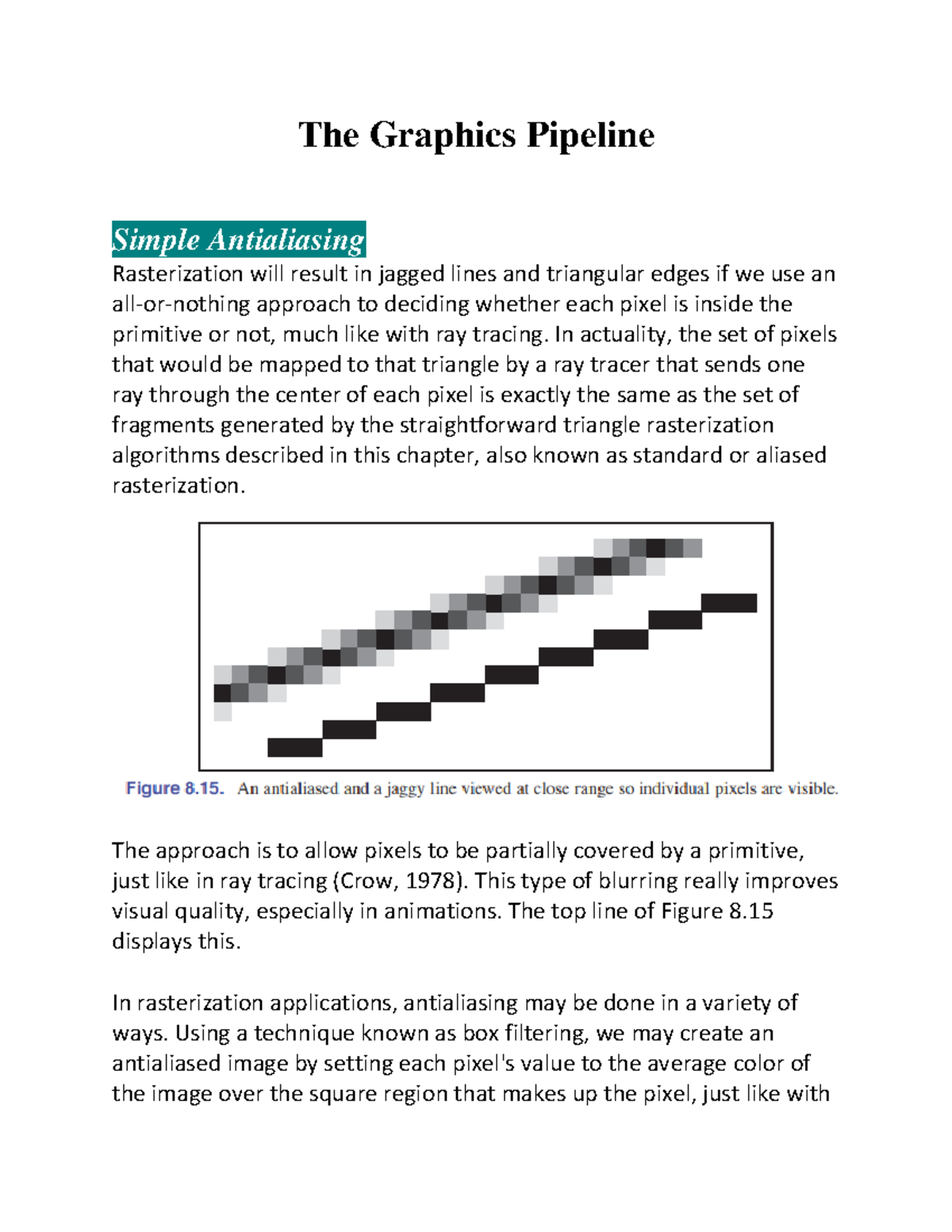 Simple Antialiasing - Culling Primitives for Efficiency - The Graphics ...