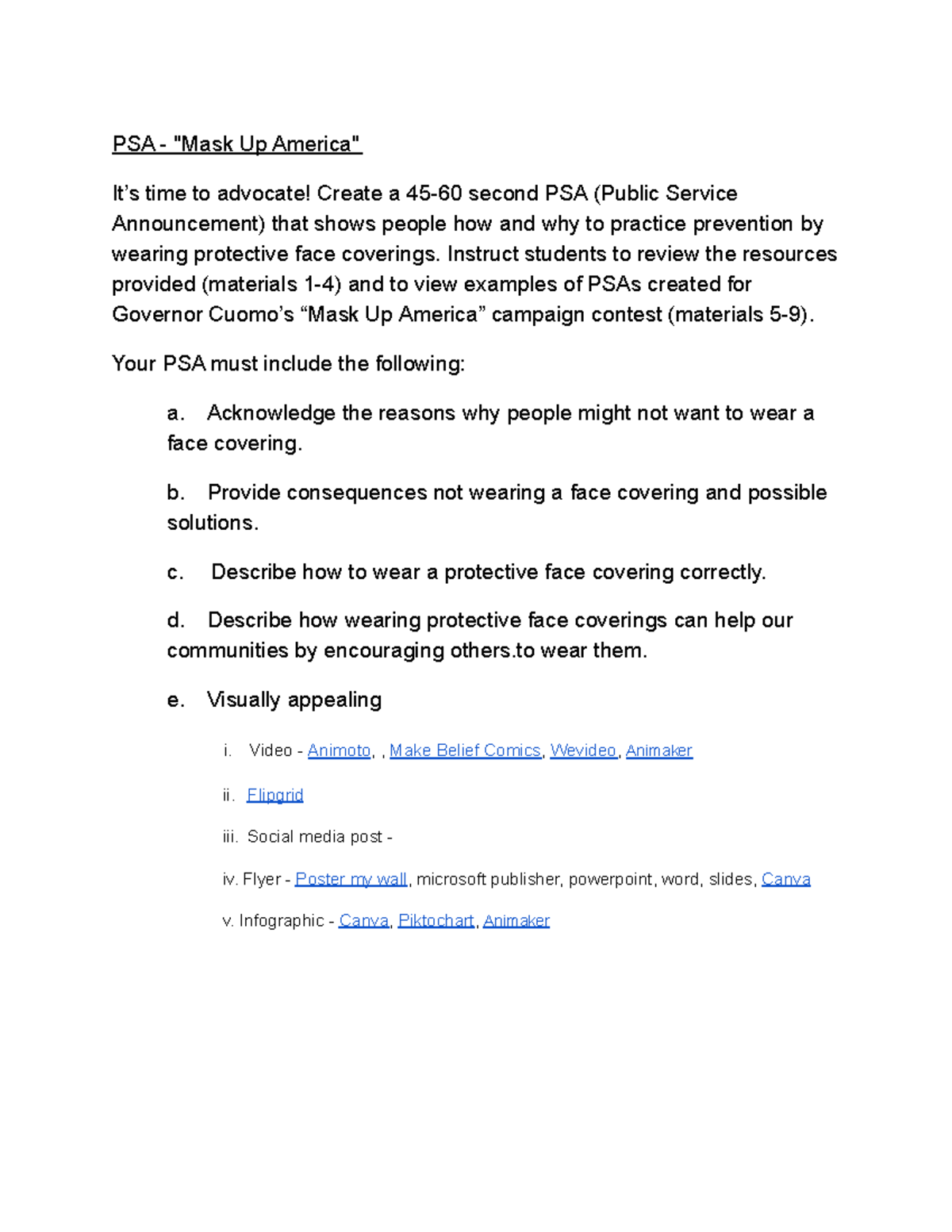 - PSA - "Mask Up America" - PSA - "Mask Up America" It’s time to ...