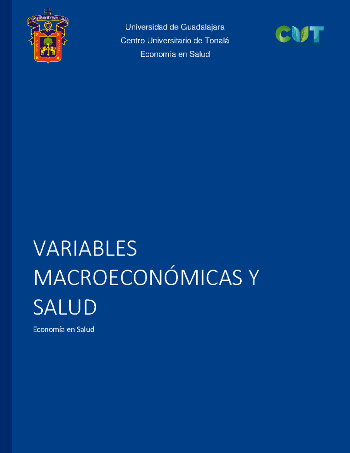 Variables Macroeconómicas Y Salud - VARIABLES MACROECON”MICAS Y SALUD EconomÌa en Salud ...