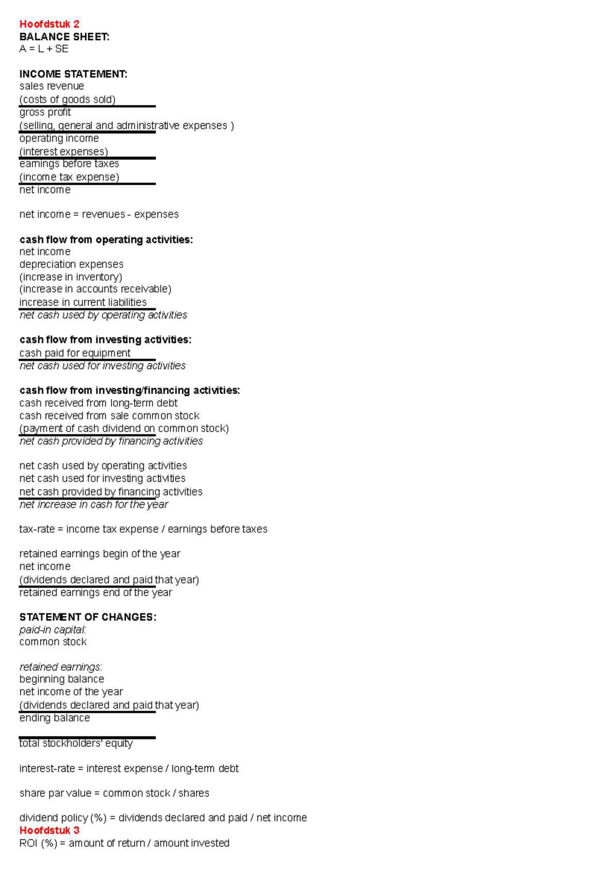 accounting-formules-sheets-statements-etc-hoofdstuk-2-balance