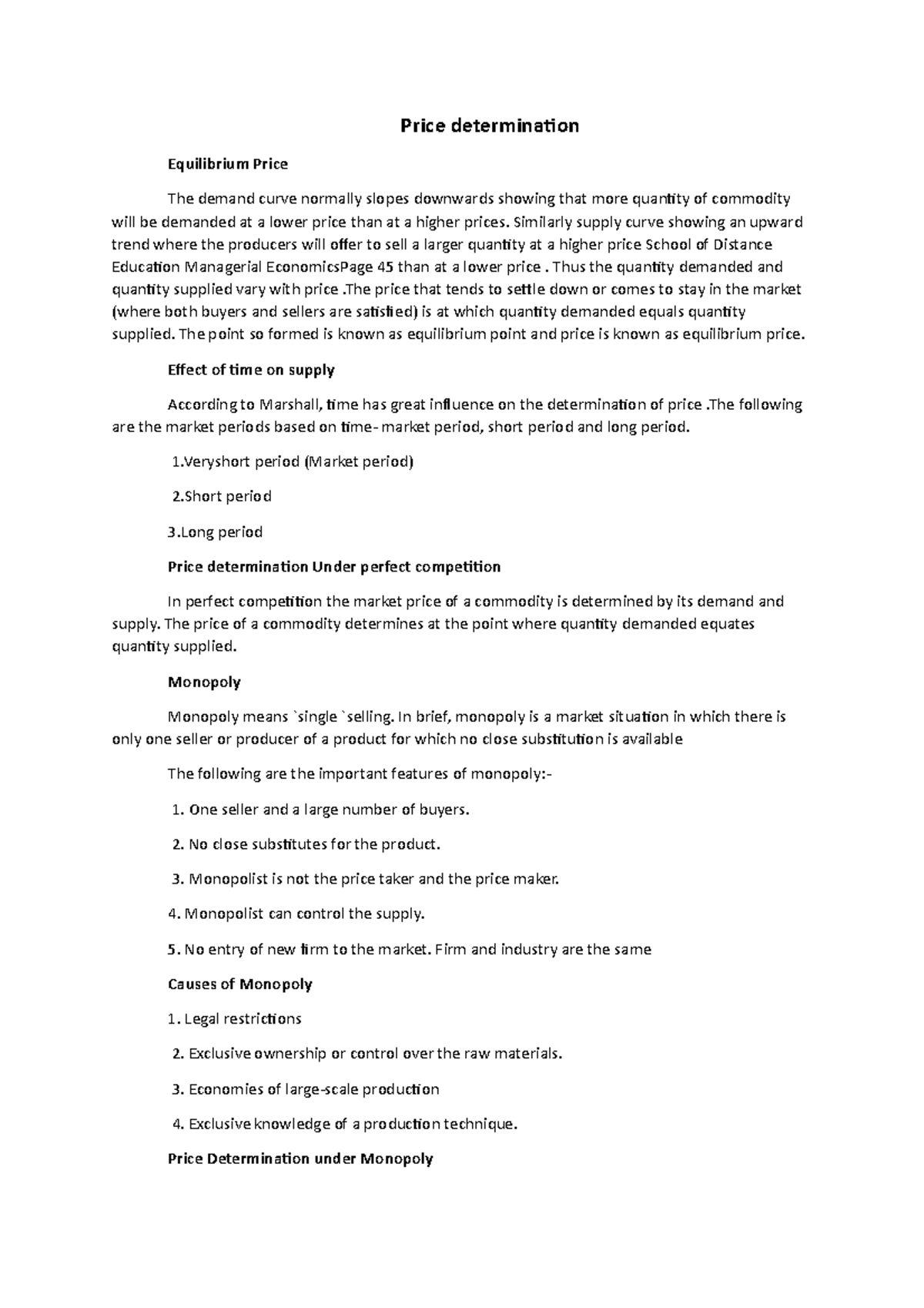Price determination - The summary and notes about Economics. Market ...