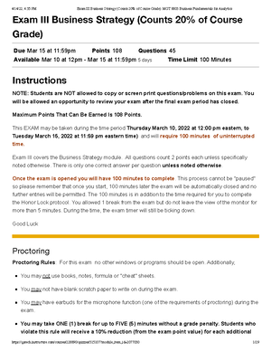 MGT8803 Strategy Exam with Answers SP21 - MGT 8803 - Studocu