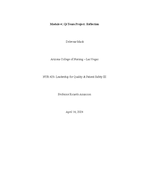 TA 101 Module - TA 101 Module Aira Satuito Arizona College of Nursing ...