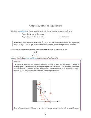 LN8 - Rotational kinematics - Chapter 8: Rotational kinematics In the ...
