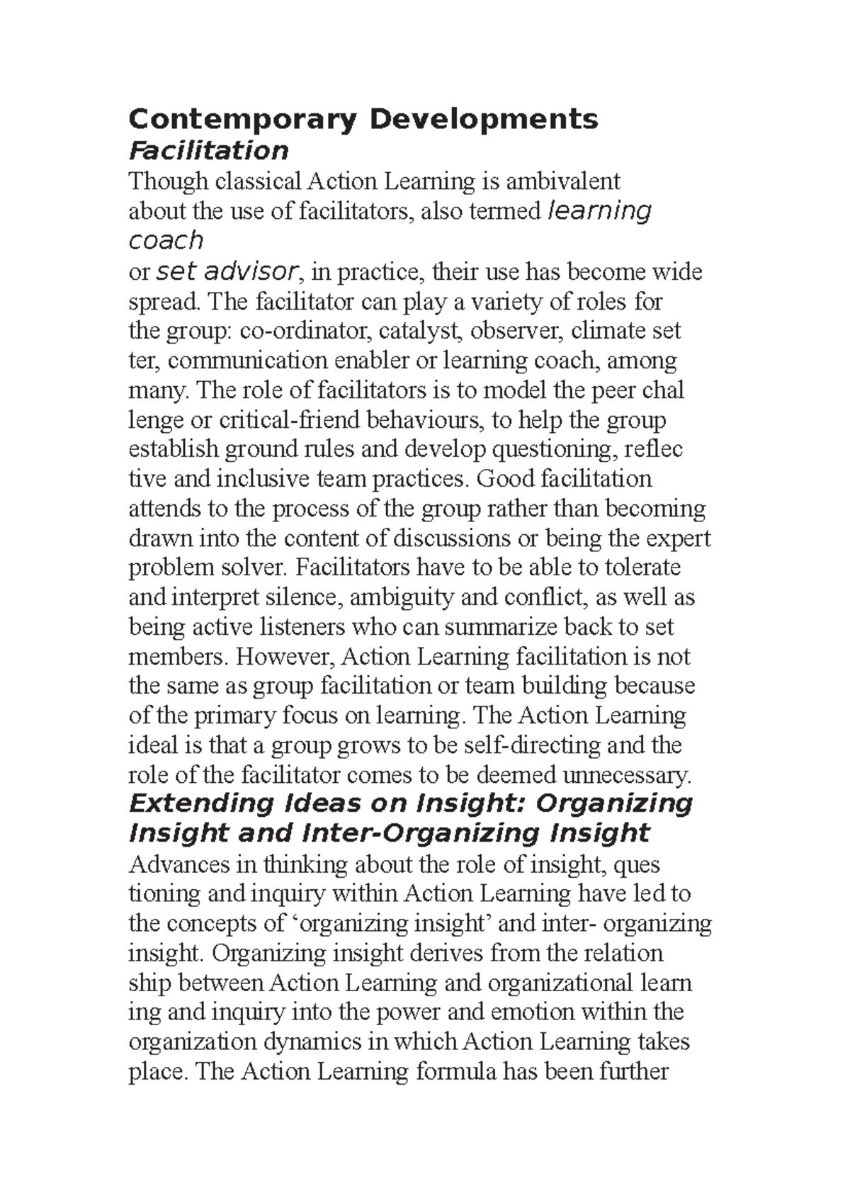 Contemporary Developments Facilitation - Contemporary Developments ...