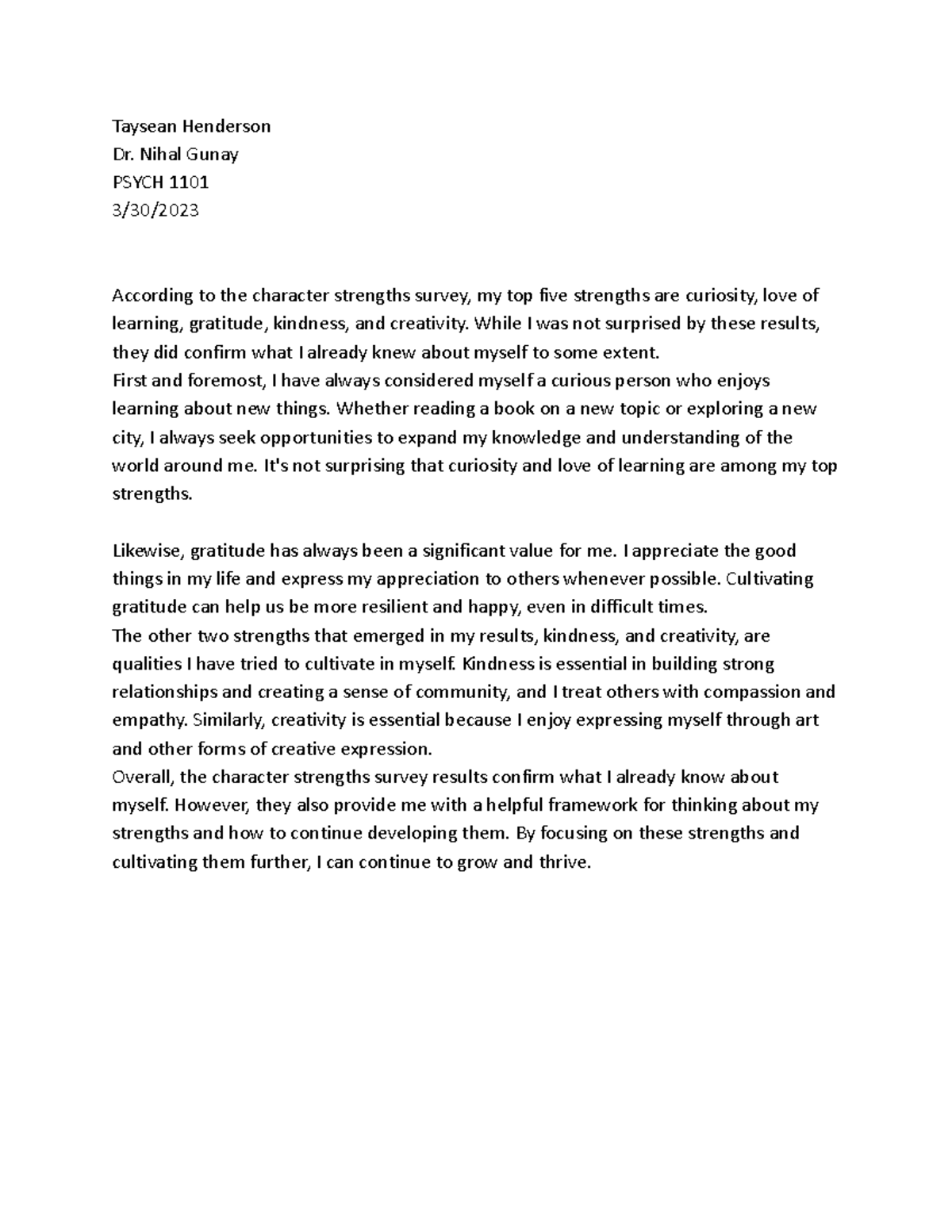 L7 Reflection Exercise - Taysean Henderson - Taysean Henderson Dr ...