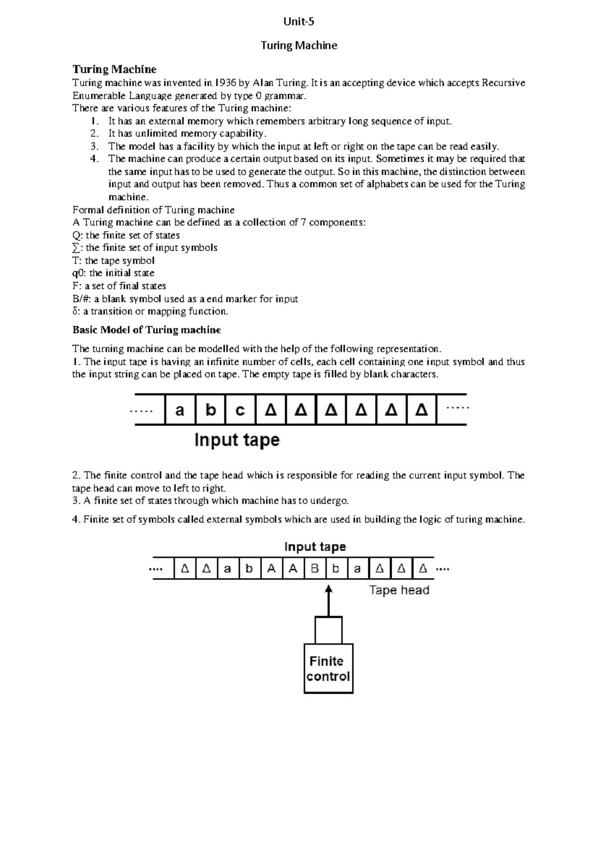 Theory of Automata and Formal Language ...