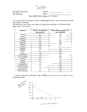 STA2023 Ch 9 Test Review Solutions-1 - STA 2023 - Studocu