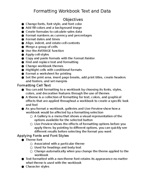 The Basics of Spreadsheets - Arranging Information Organizing textual ...