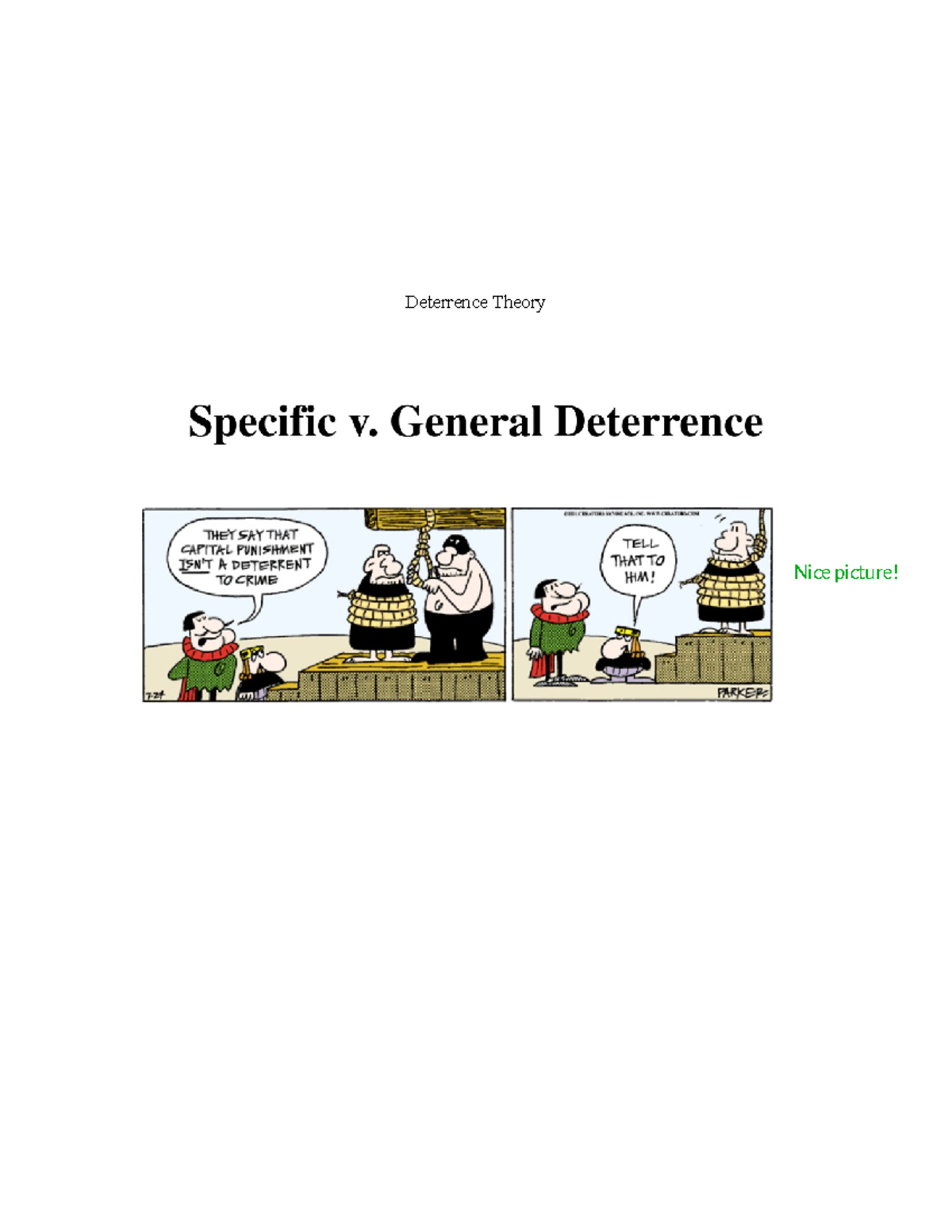 Deterrence Theory